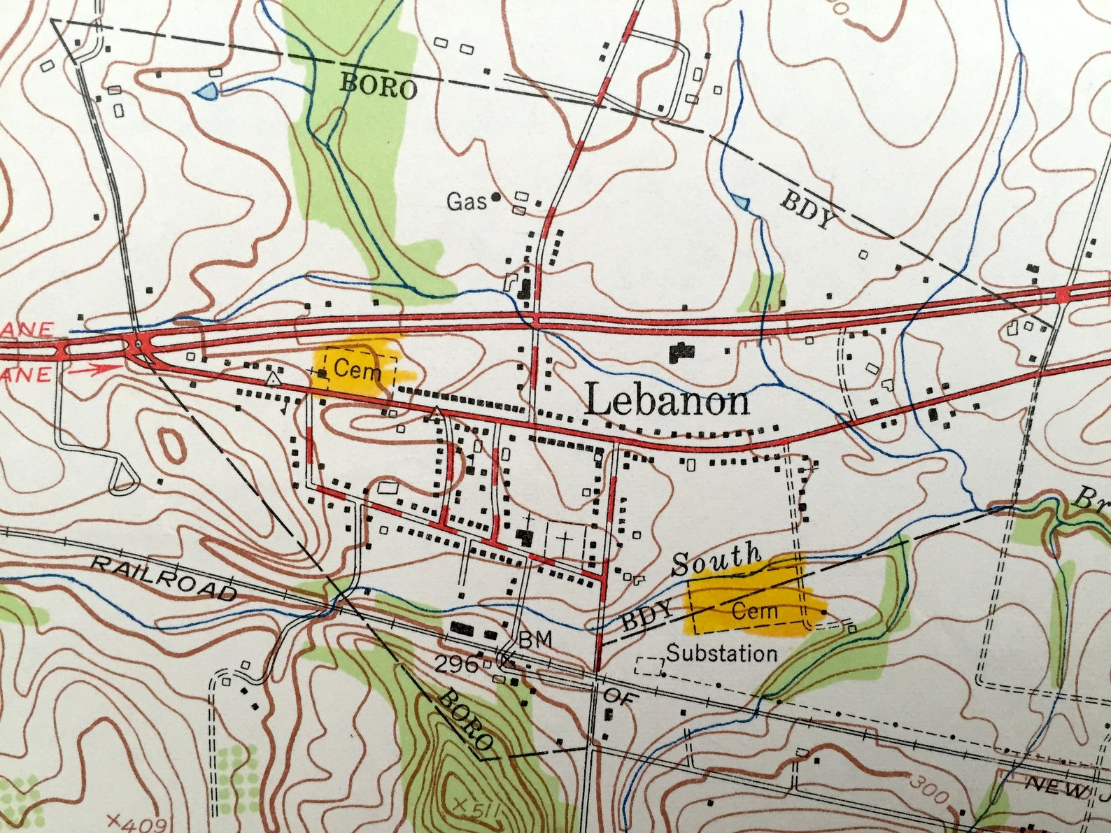 Antique Califon New Jersey 1954 US Geological Survey - Etsy