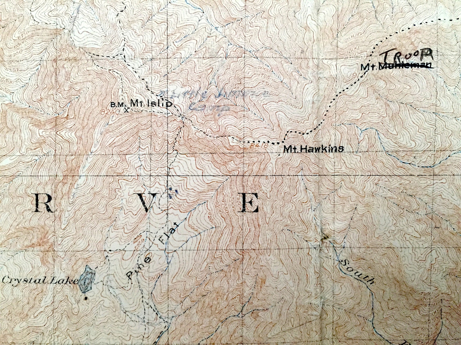 Antique Rock Creek California 1903 US Geological Survey | Etsy