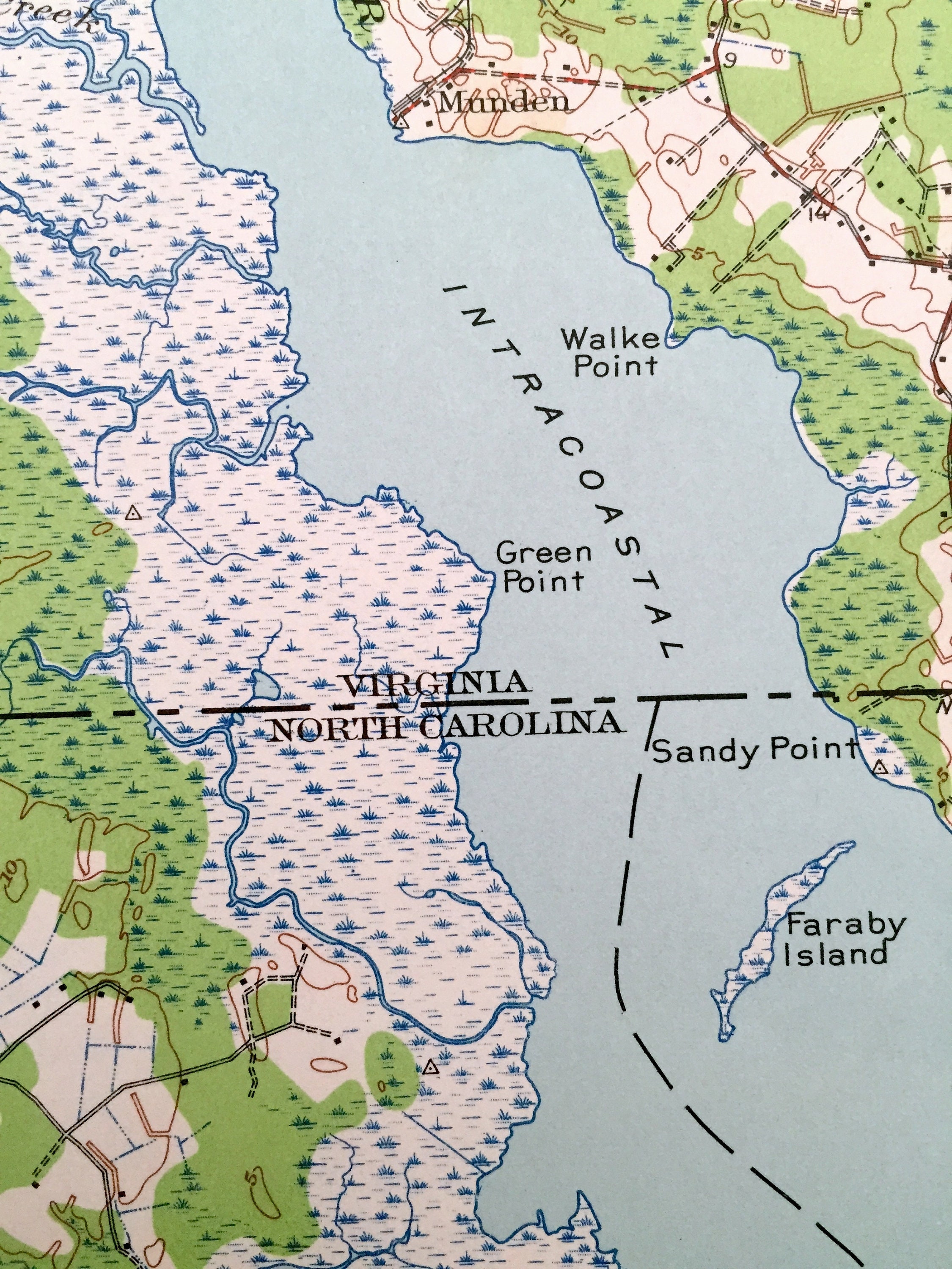 Antique Moyock North Carolina 1939 US Geological Survey - Etsy UK