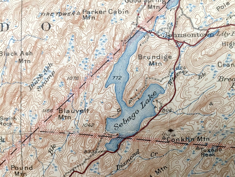 Antique Ramapo New York 1938 US Geological Survey Map - Etsy