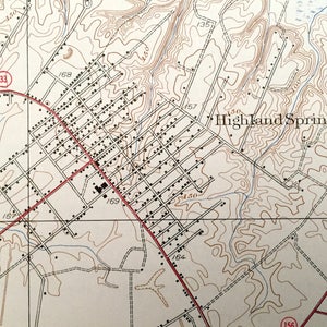 Antique Seven Pines, Virginia 1938 US Geological Survey Topographic Map ...