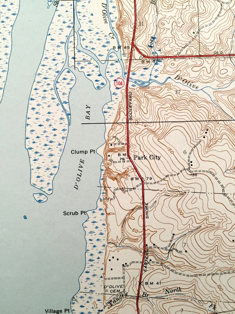 Antique Bridgehead, Alabama 1943 US Geological Survey Topographic Map ...