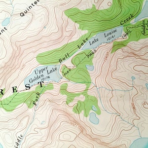 Antique Fremont Peak, Wyoming 1968 US Geological Survey Topographic Map ...
