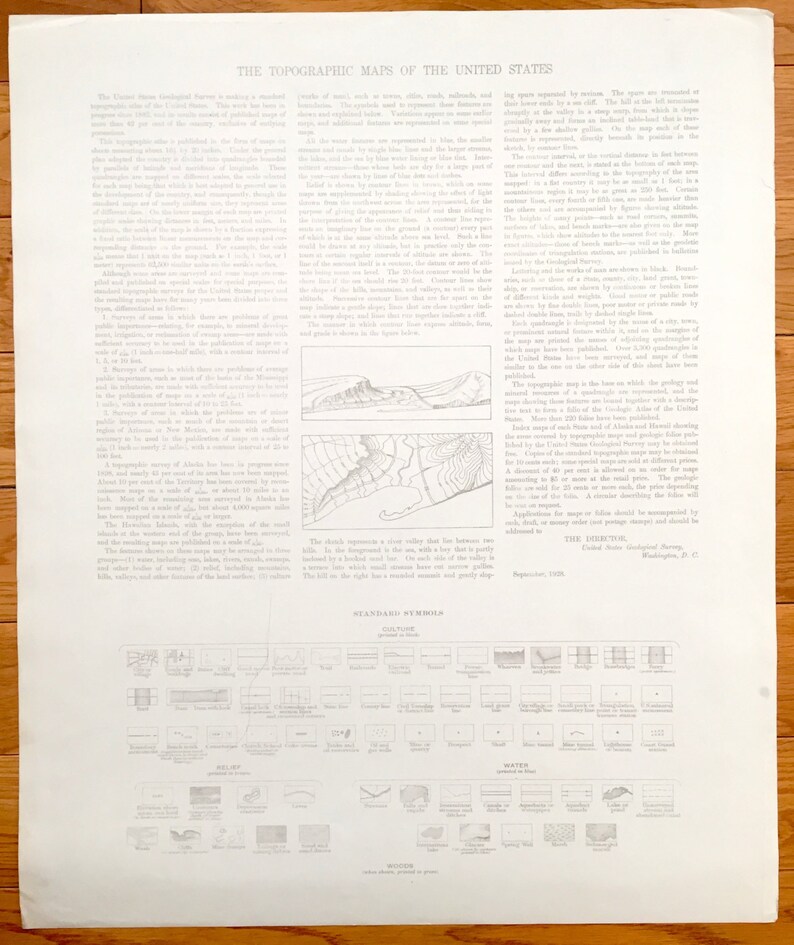 Antique Hughes Lake, California 1937 US Geological Survey Topographic ...