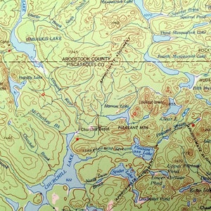 Antique Presque Isle, Maine 1954 US Geological Survey Topographic Map ...