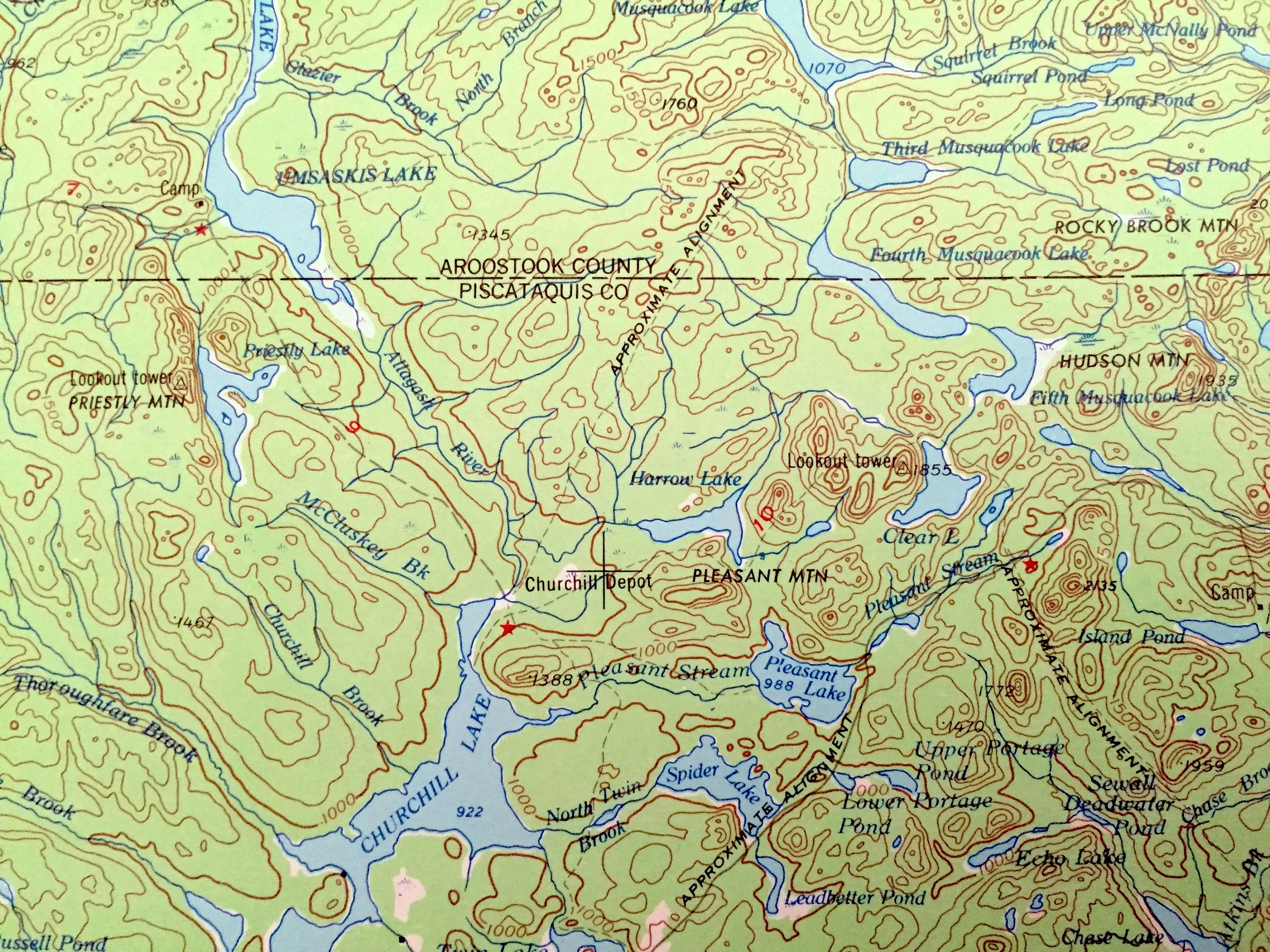 Antique Presque Isle Maine 1954 US Geological Survey | Etsy