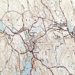 Antique Chepachet, Rhode Island 1943 US Geological Survey Topographic ...