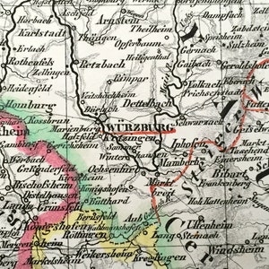 Antique 1835 Ancient Germany Map From JG Heck's Atlas Géographique ...