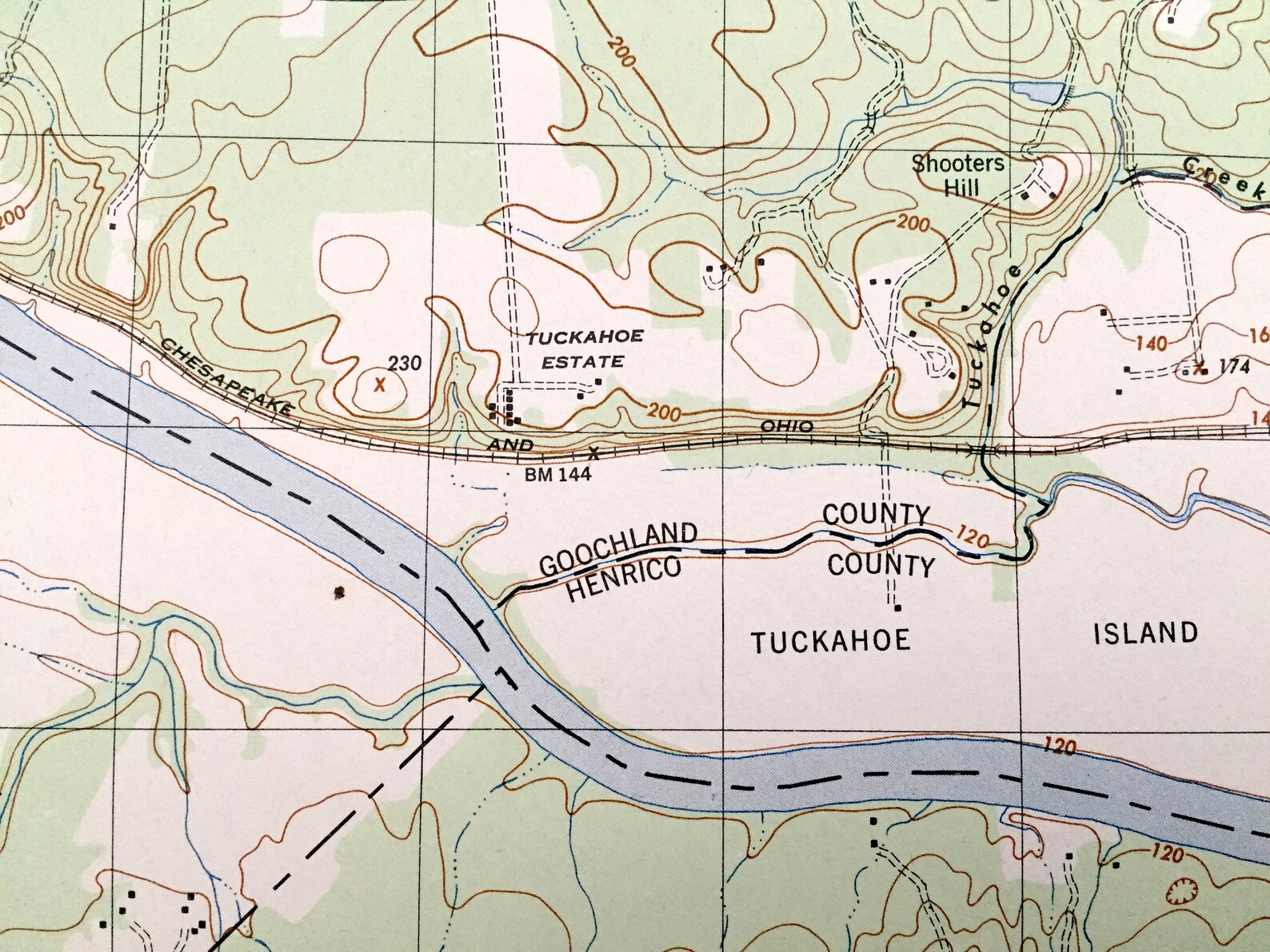 Antique Midlothian Virginia 1944 US Army Topographic Map - Etsy