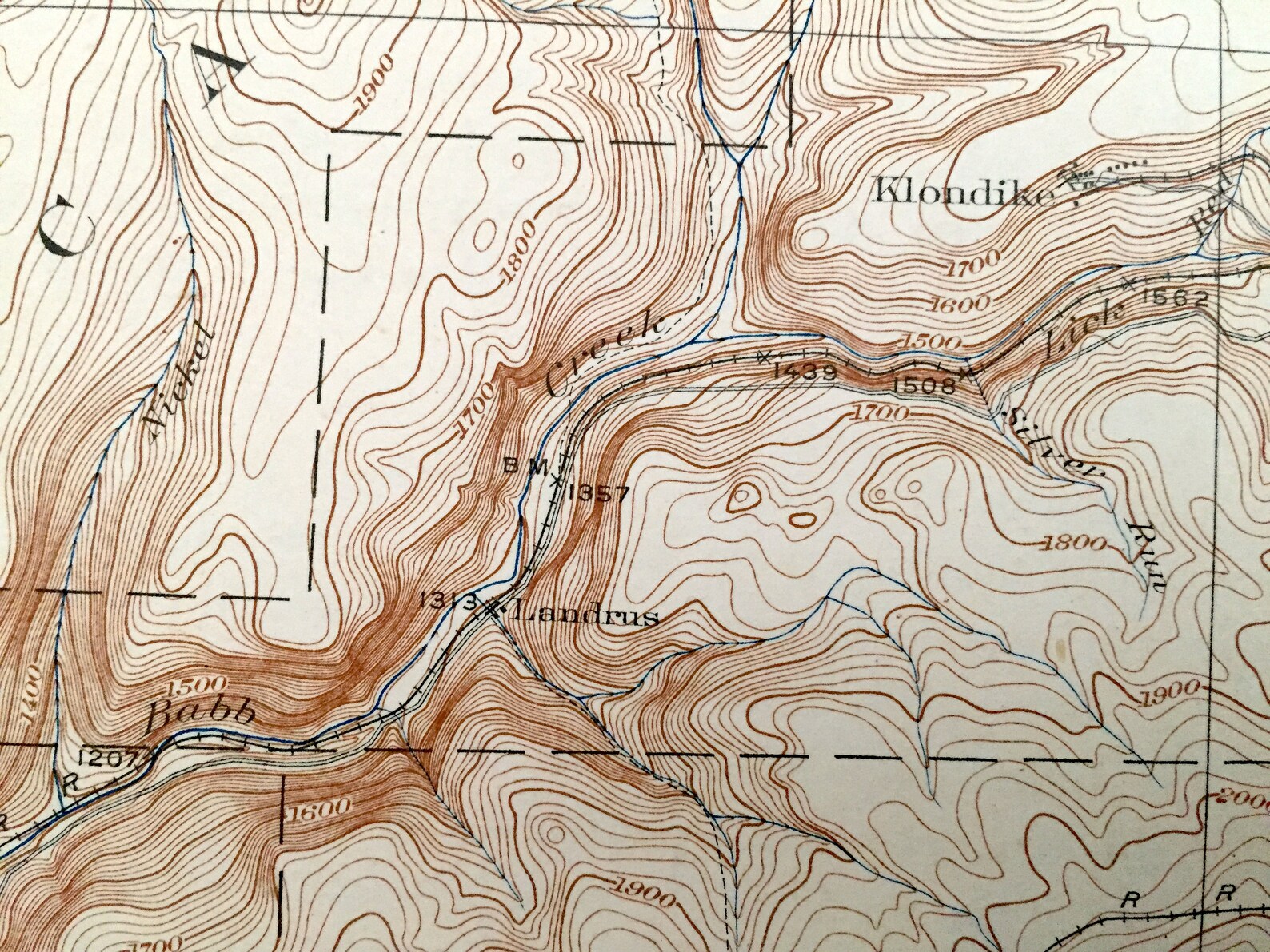 Antique Blossburg, Pennsylvania 1927 US Geological Survey Topographic ...