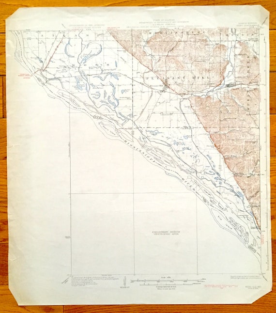 Antique Nebo Illinois 1930 US Geological Survey Topographic | Etsy