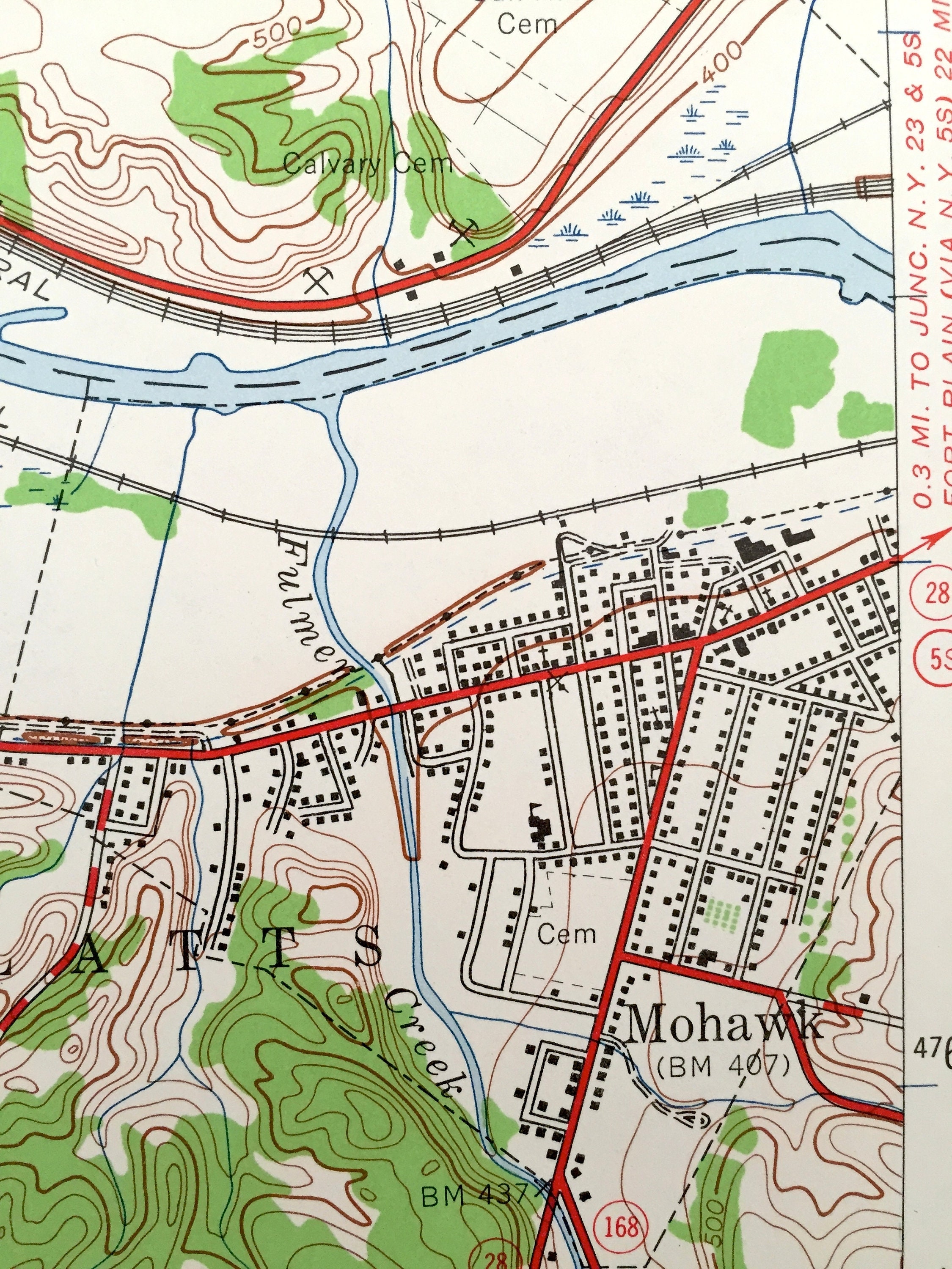 Antique Ilion New York 1943 US Geological Survey Topographic | Etsy