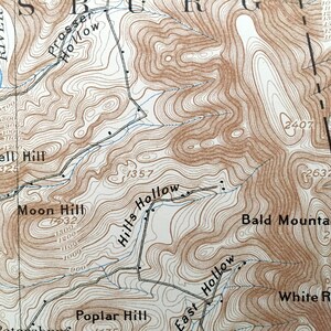 Antique Hoosick Falls, New York 1897 US Geological Survey Topographic ...