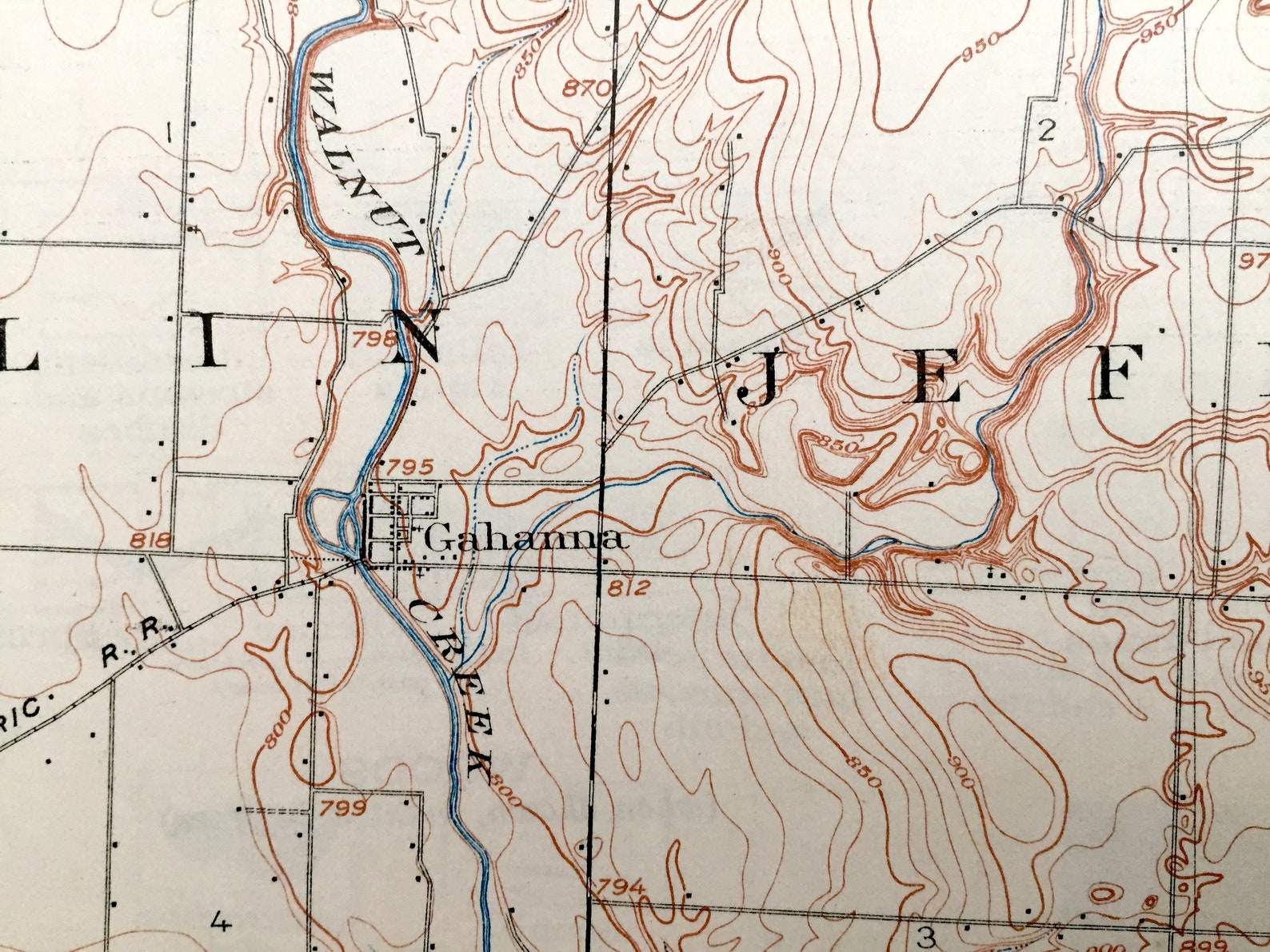 Antique Westerville, Ohio 1904 US Geological Survey Topographic Map ...