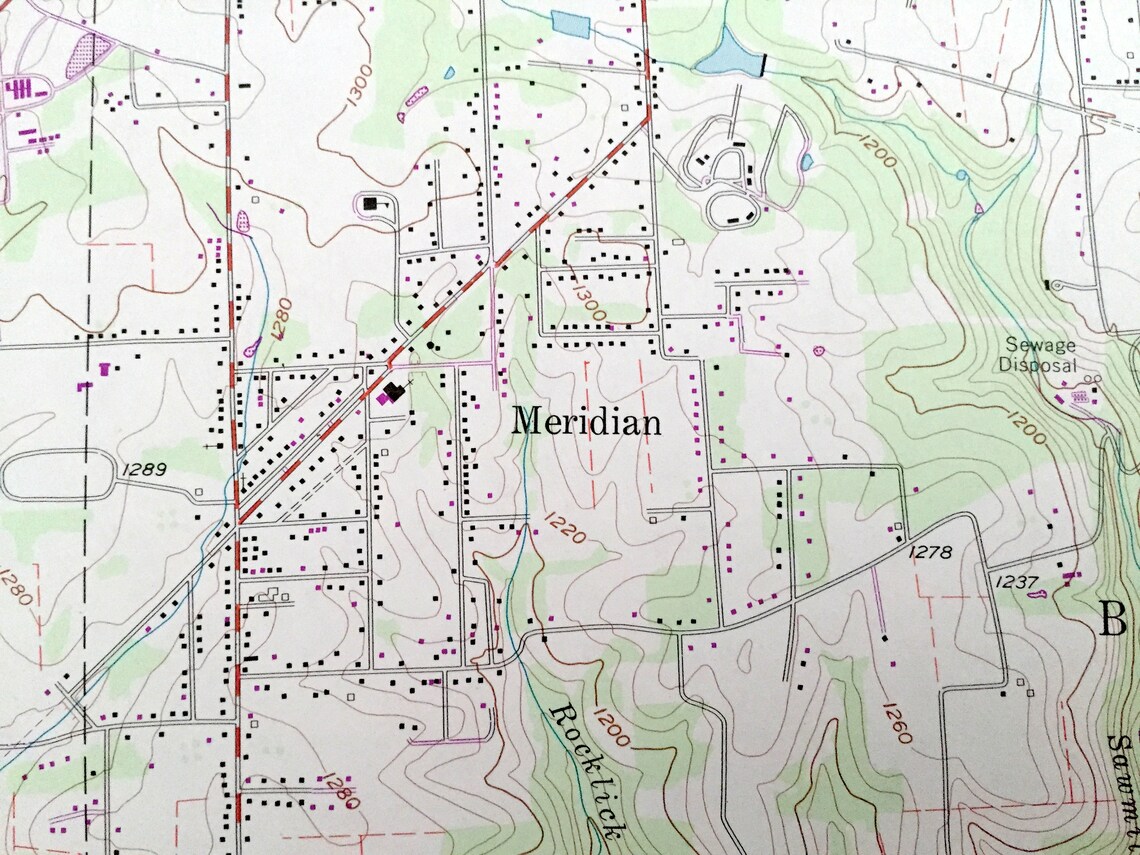 Antique Butler Pennsylvania 1958 US Geological Survey | Etsy