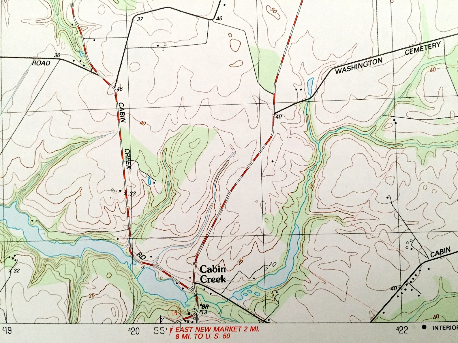Antique Preston Maryland 1988 US Geological Survey | Etsy