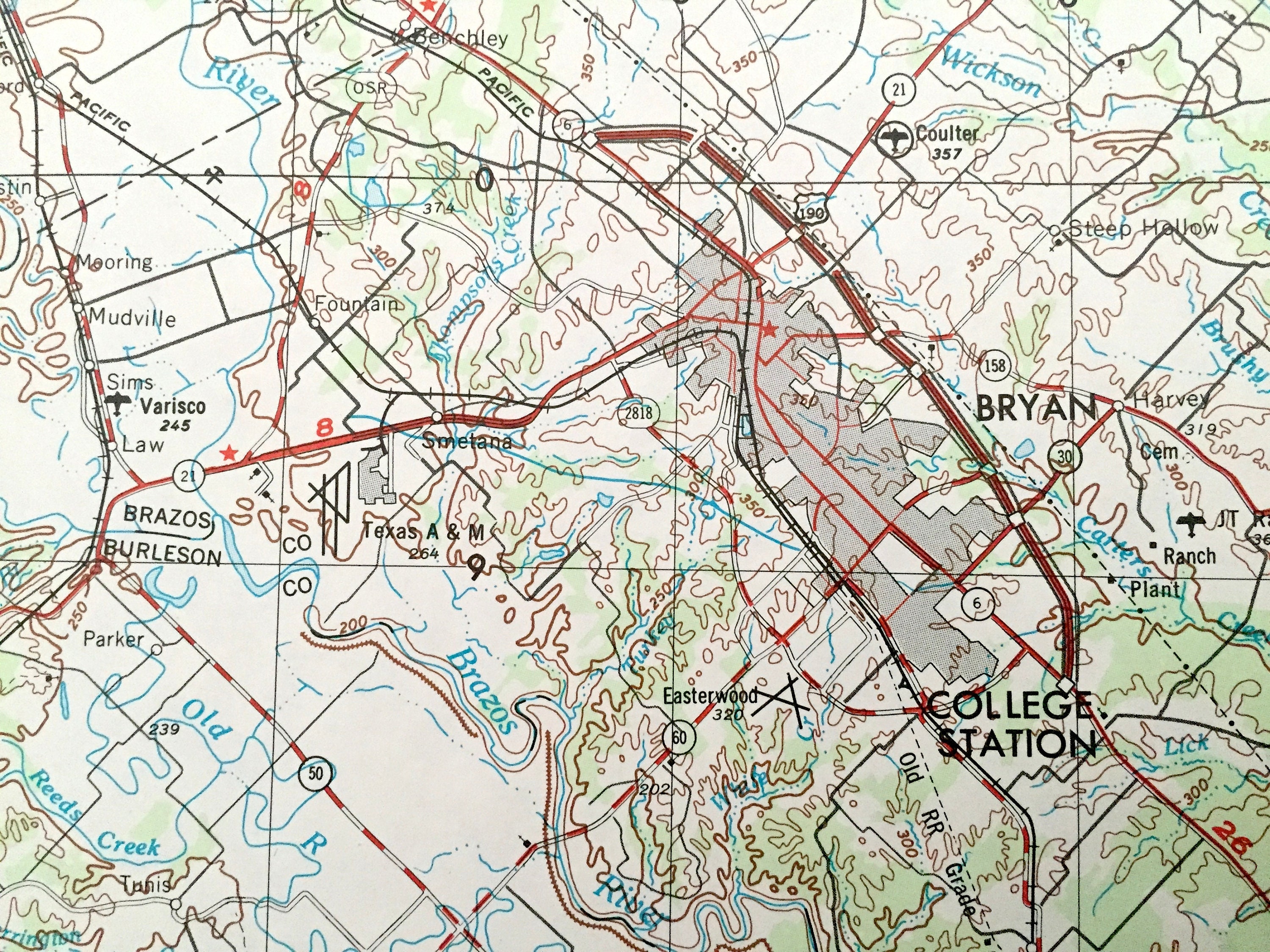 Antique Austin Texas 1954 US Geological Survey Topographic | Etsy