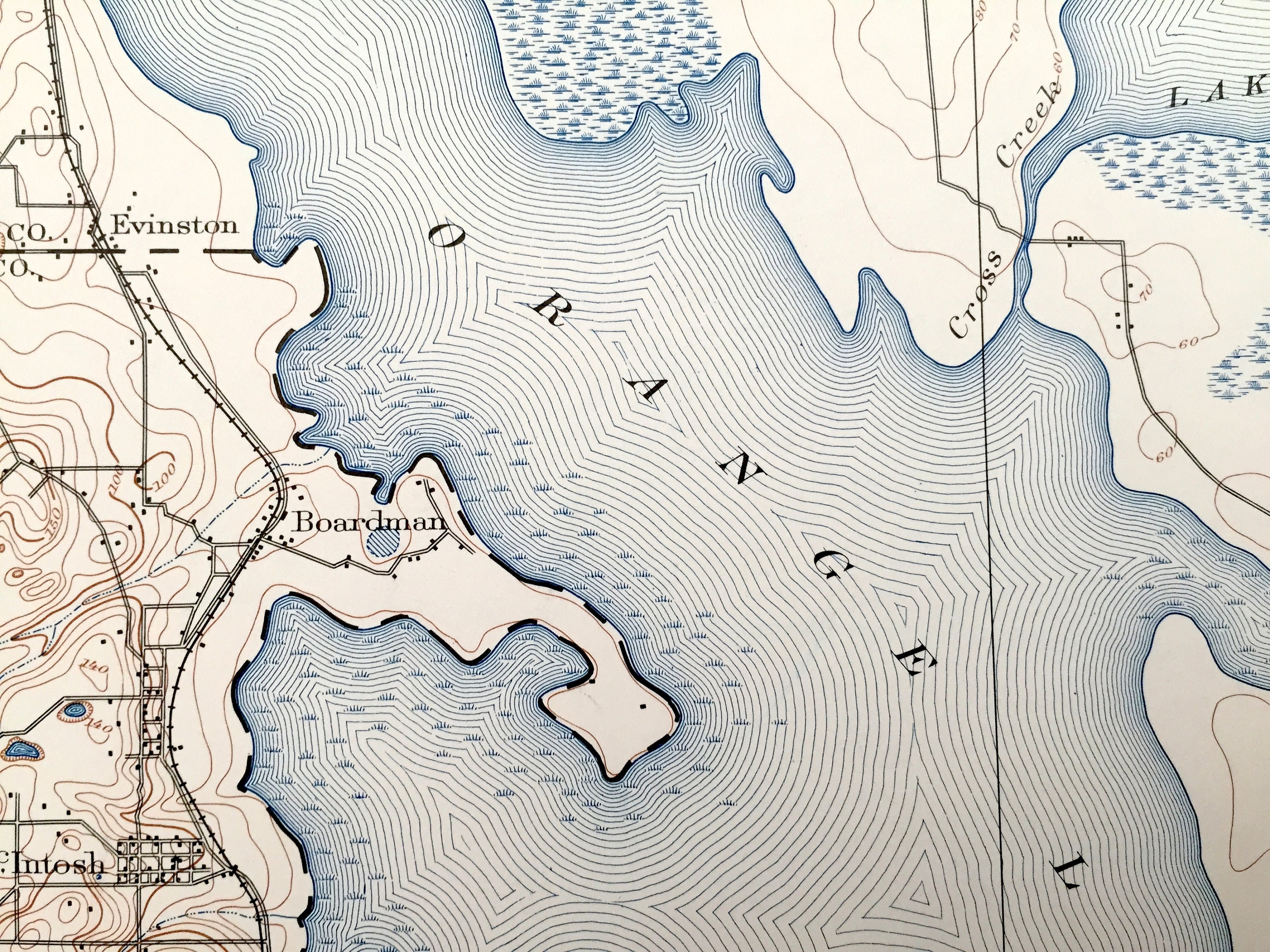Antique Citra Florida 1893 US Geological Survey Topographic | Etsy