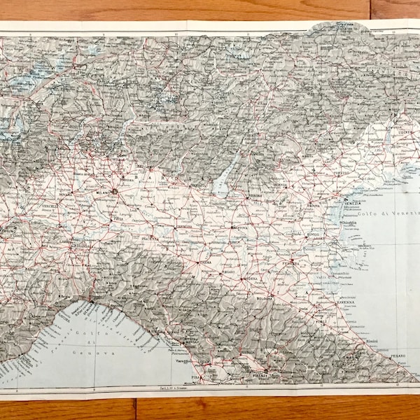 Antique Map of Turin - Etsy