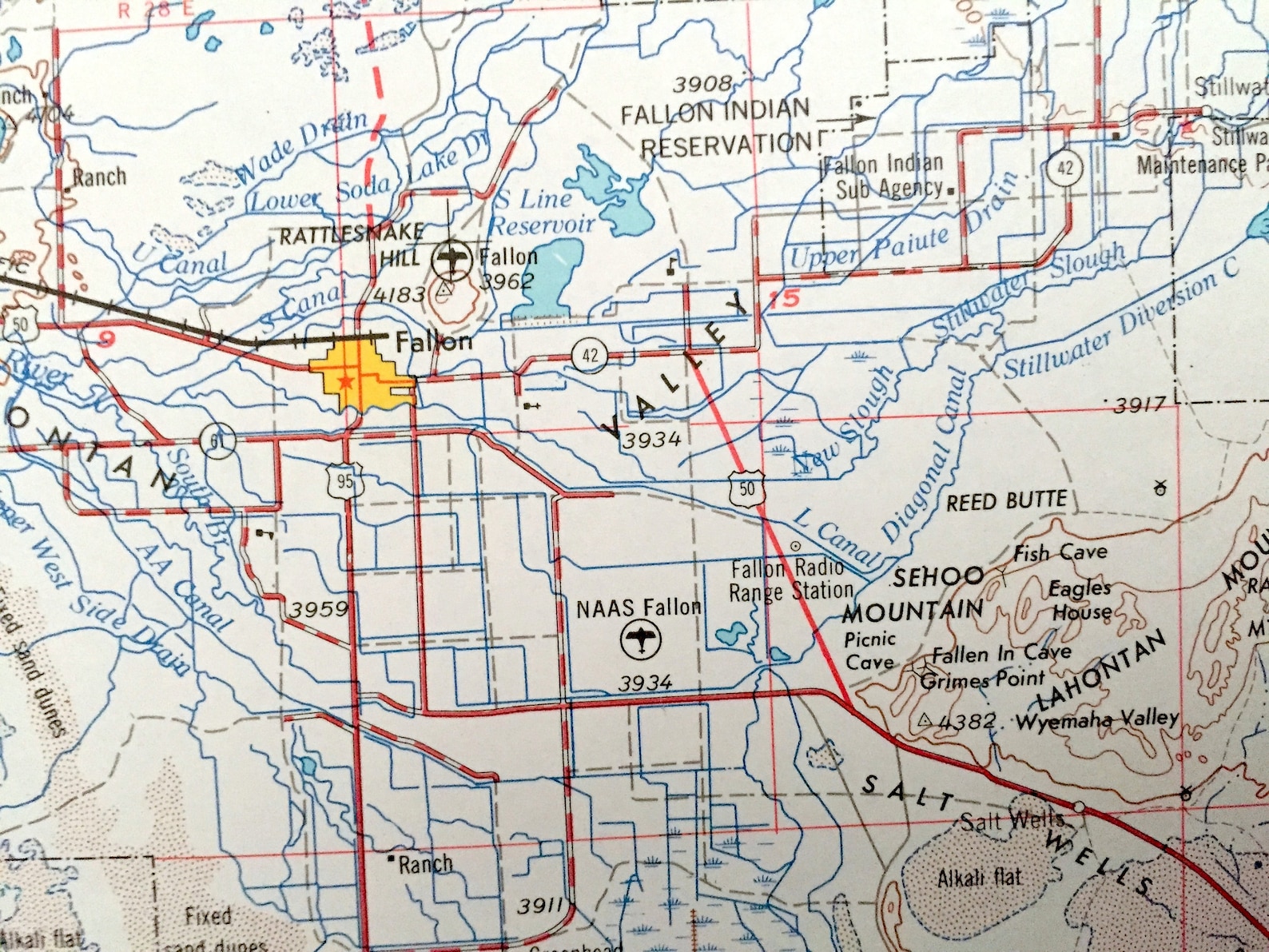 Antique Reno Nevada 1957 US Geological Survey Topographic Map | Etsy