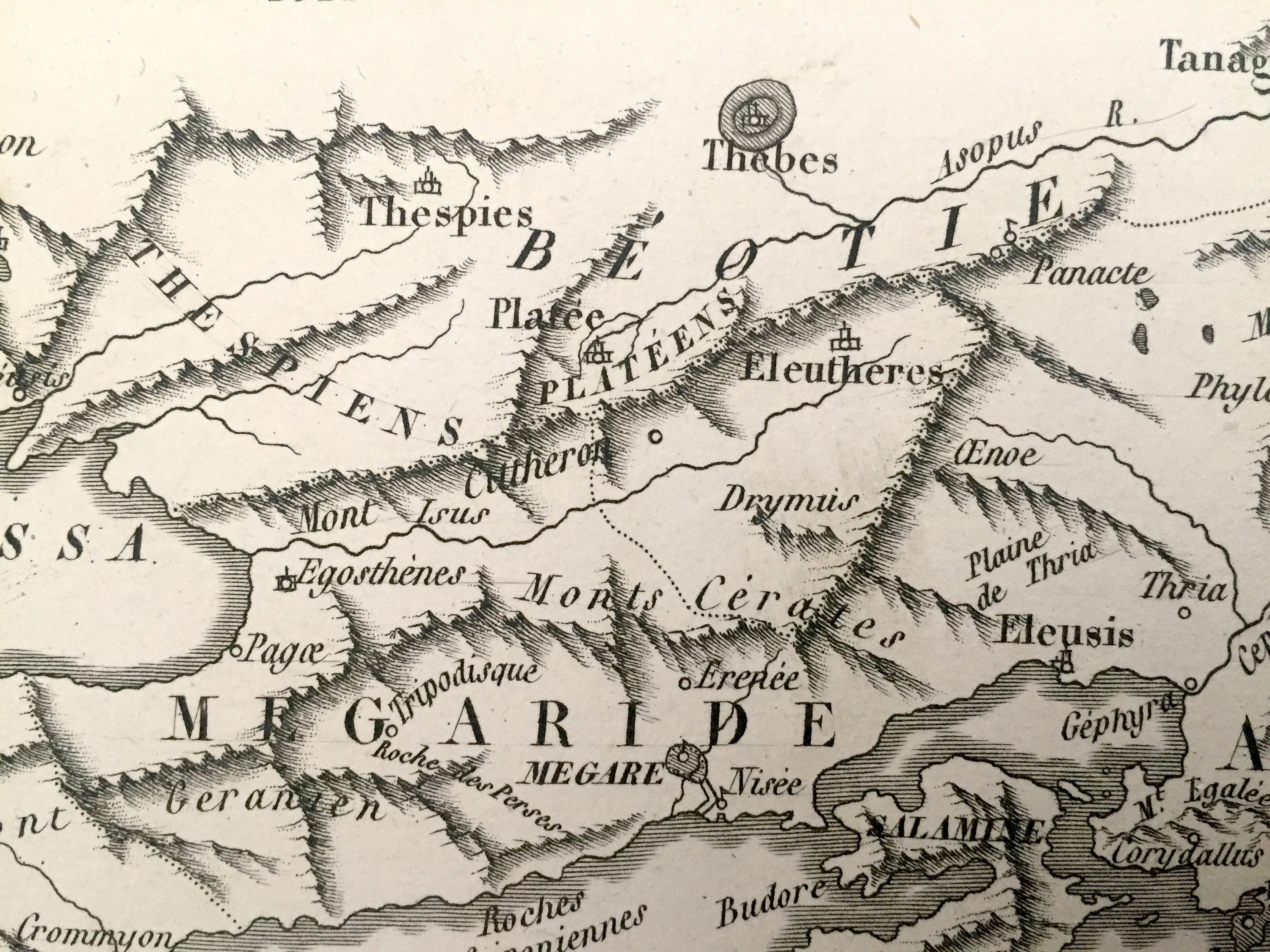 Antique 1821 Greece Map from Atlas from Barthélemy's | Etsy