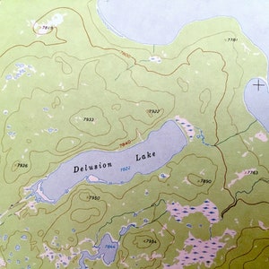 Antique Frank Island, Wyoming 1958 US Geological Survey Topographic Map ...