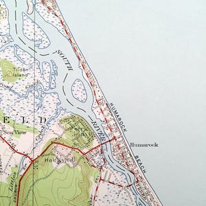 Antique Scituate, Massachusetts 1947 US Geological Survey Topographic ...
