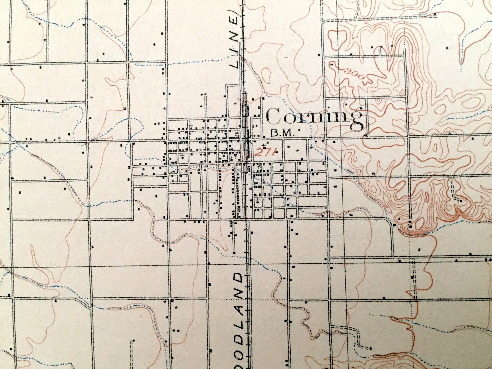 Antique Vina, California 1905 US Geological Survey Topographic Map ...