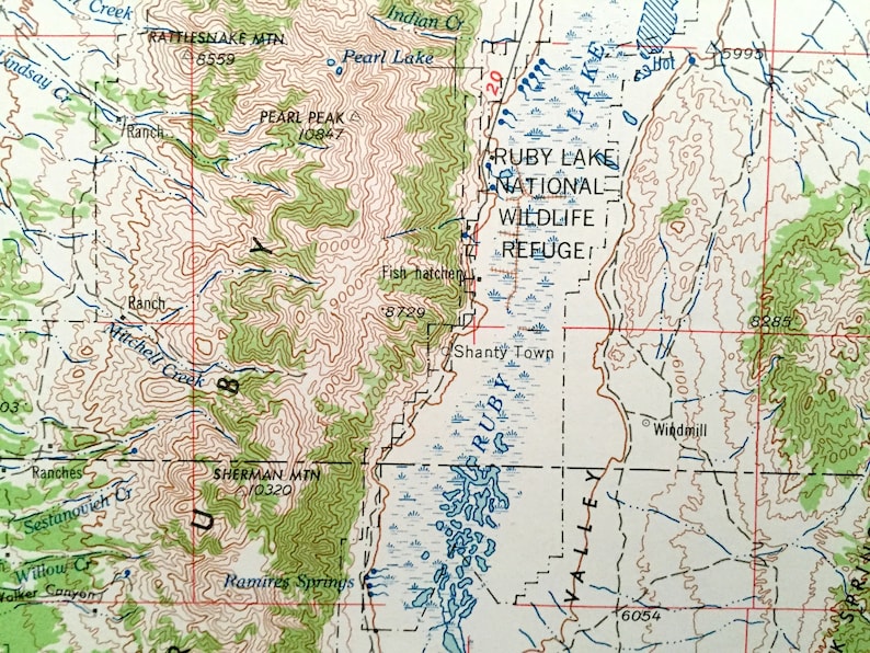 Antique Elko, Nevada 1962 US Geological Survey Topographic Map – Osino ...