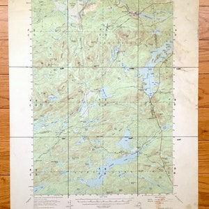 Antique Tupper Lake, New York 1954 US Geological Survey Topographic Map ...
