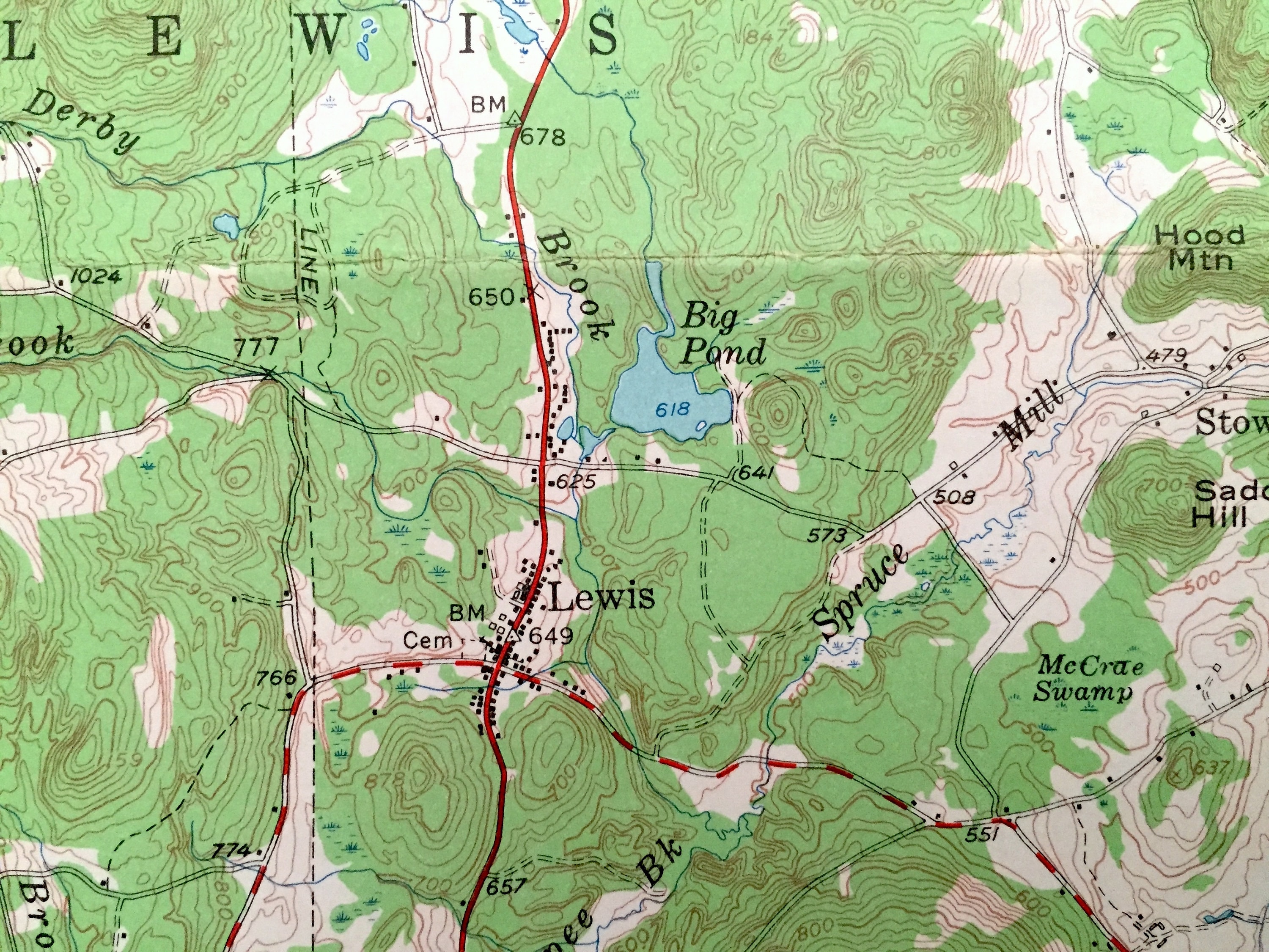 Antique Au Sable Forks, New York 1953 US Geological Survey Topographic ...
