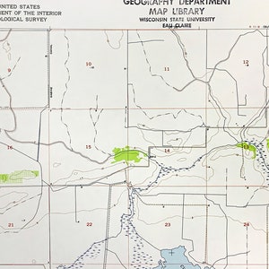 Antique Black Lake, Louisiana 1955 US Geological Survey Topographic Map ...