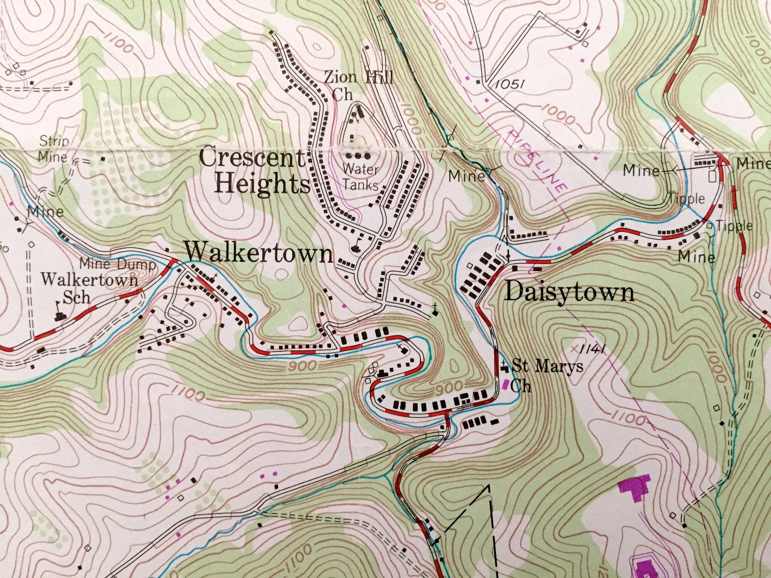 Antique California Pennsylvania 1954 US Geological Survey - Etsy