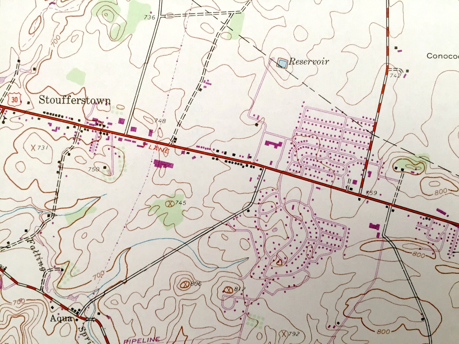 Antique Scotland Pennsylvania 1944 US Geological Survey - Etsy