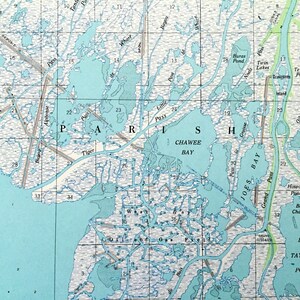 Antique West Delta, Louisiana 1958 US Geological Survey Topographic Map ...