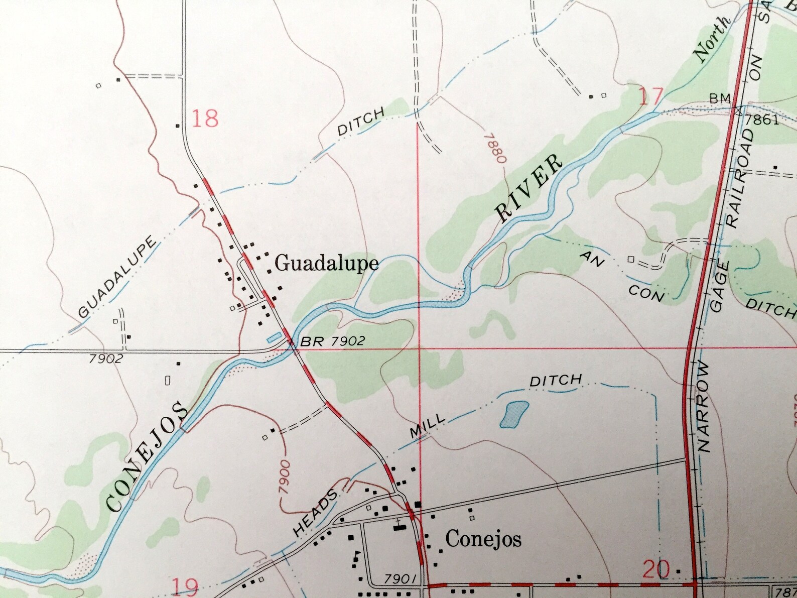Antique Antonito Colorado 1967 US Geological Survey | Etsy