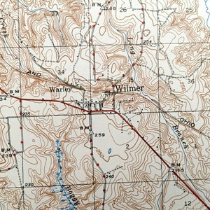 Antique Wilmer, Alabama 1944 US Geological Survey Topographic Map ...
