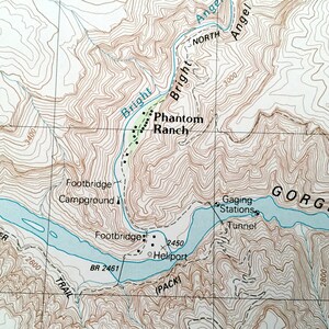 Antique Phantom Ranch, Arizona 1988 US Geological Survey Topographic ...