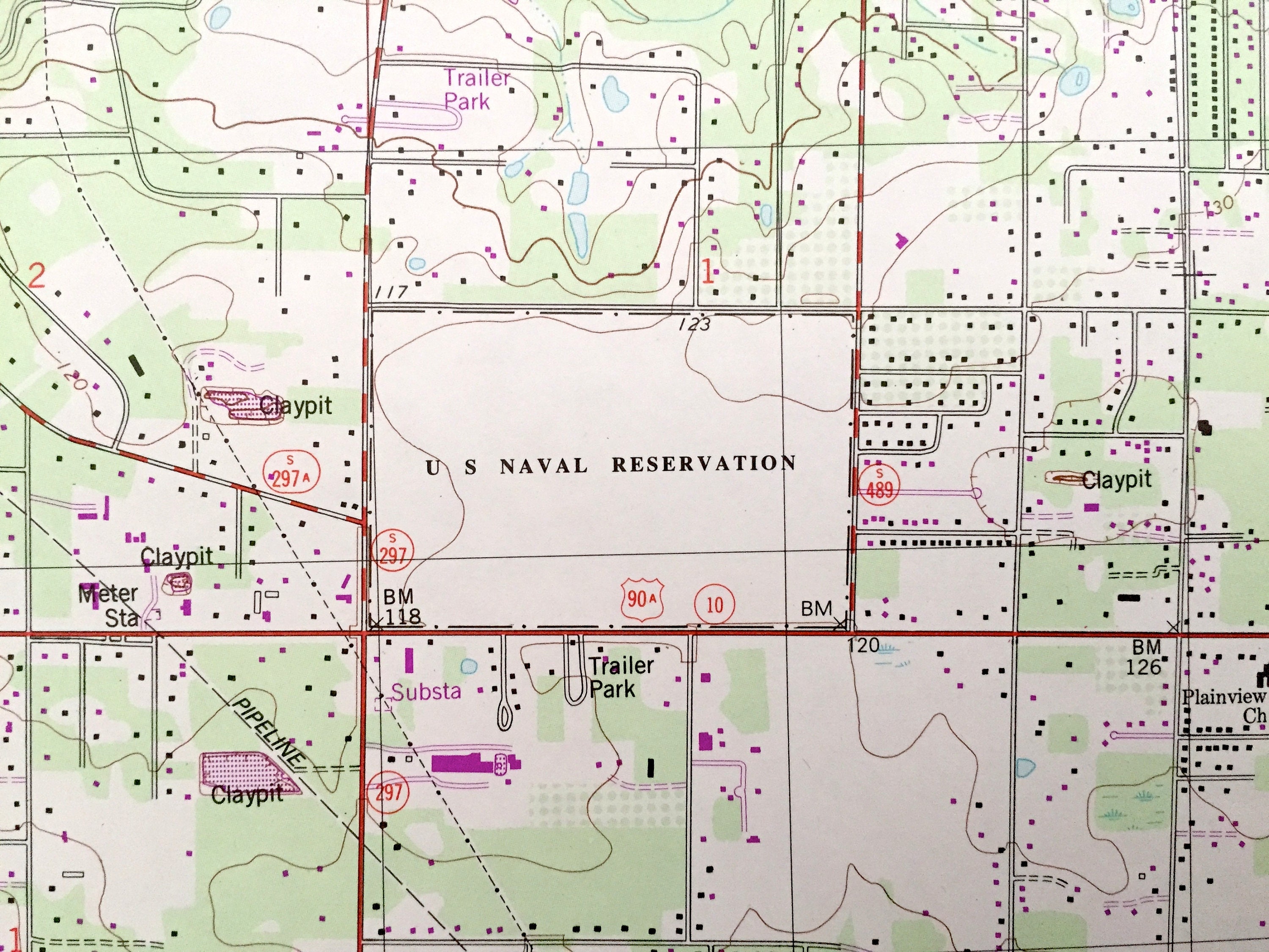 Antique Cantonment, Florida 1978 US Geological Survey Topographic Map ...