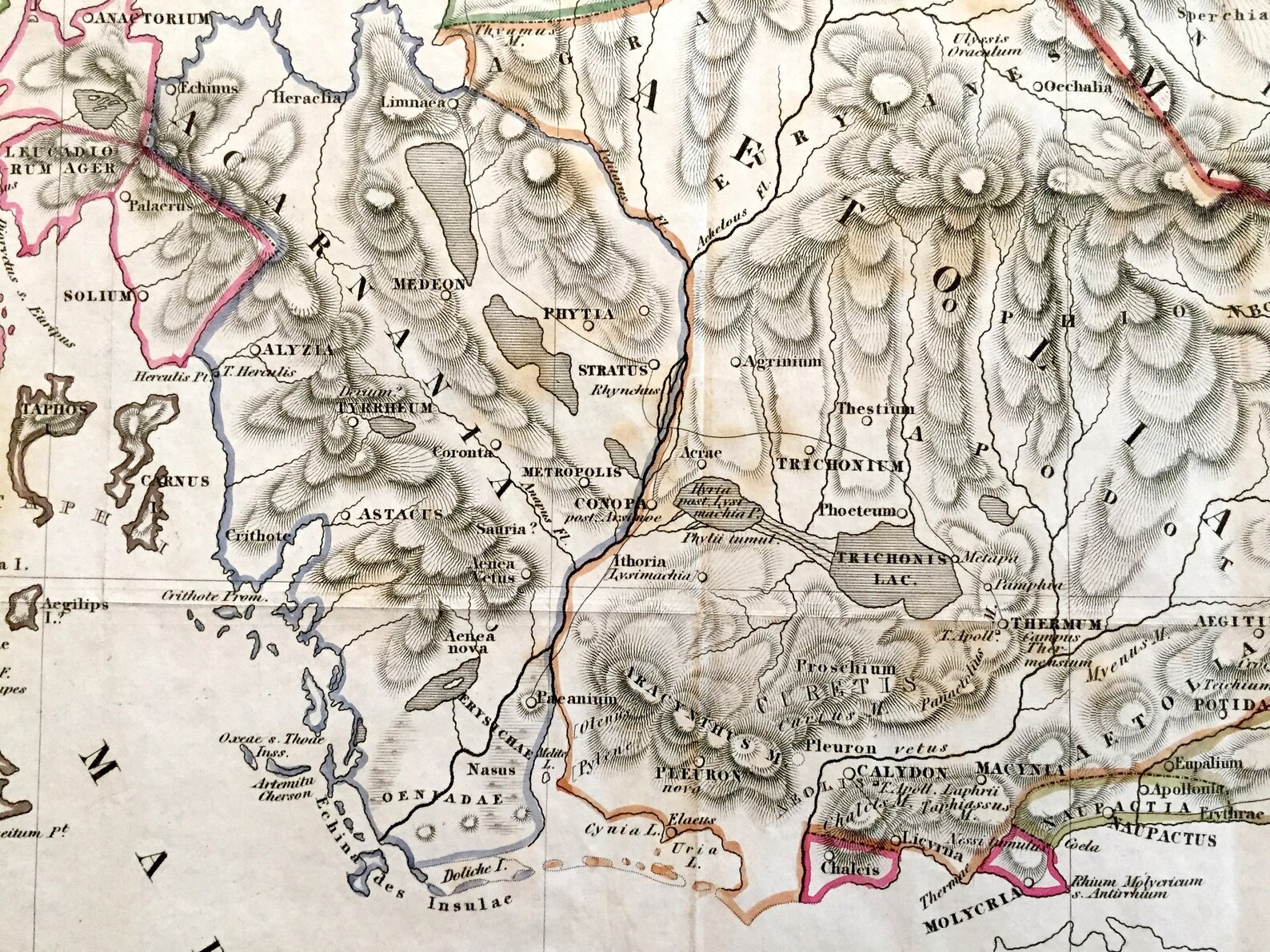 Antique 1830 Ancient Greece Map by J&C Walker, John Murray and Karl ...