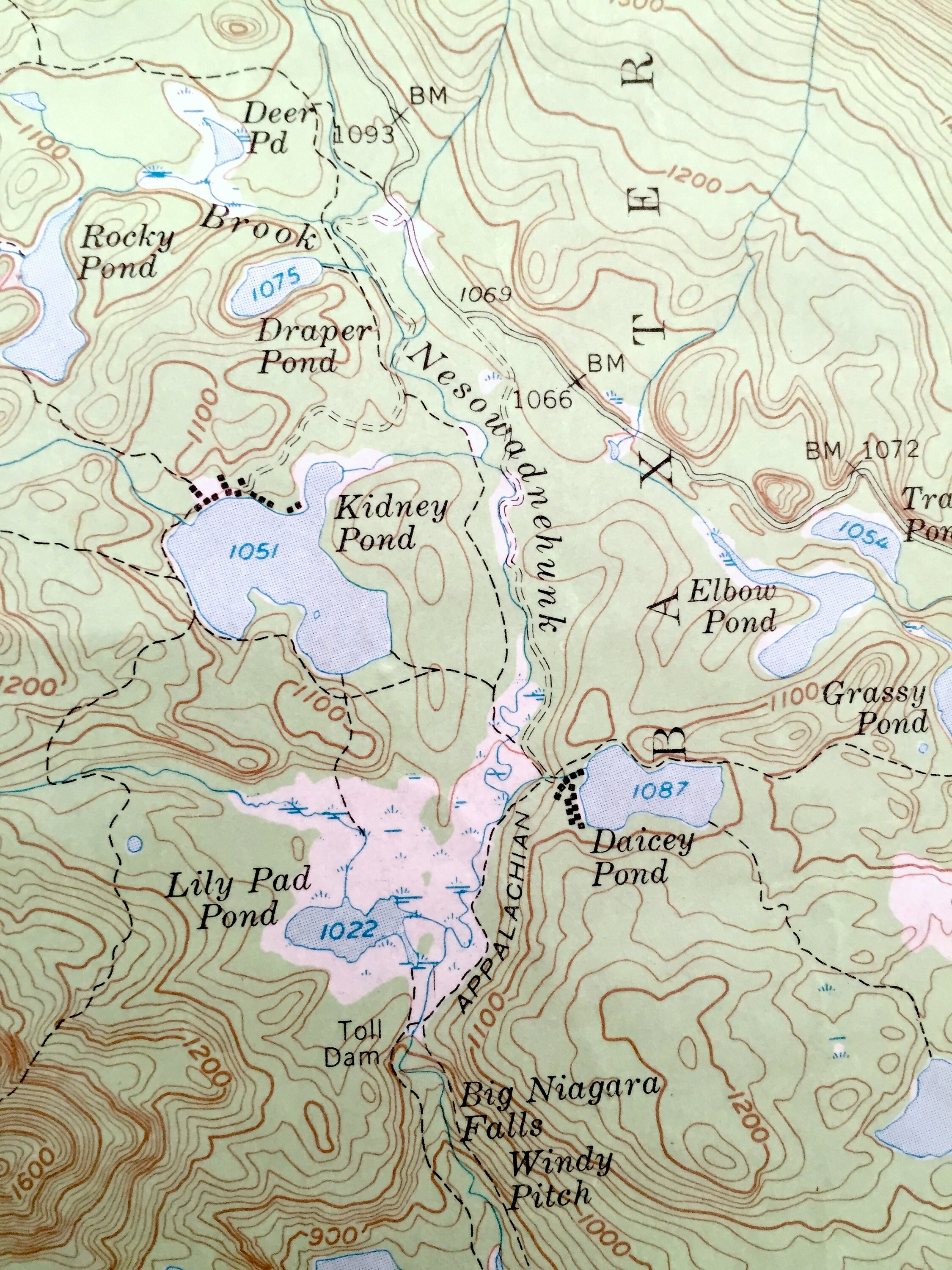 Antique Harrington Lake, Maine 1954 US Geological Survey Topographic ...