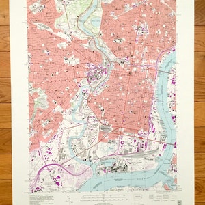 Antique Philadelphia, Pennsylvania 1995 US Geological Survey ...