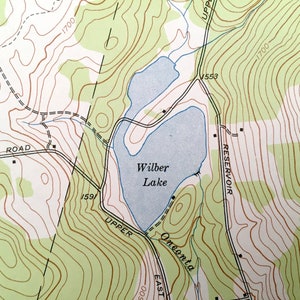 Antique Mt. Vision, New York 1943 US Geological Survey Topographic Map ...