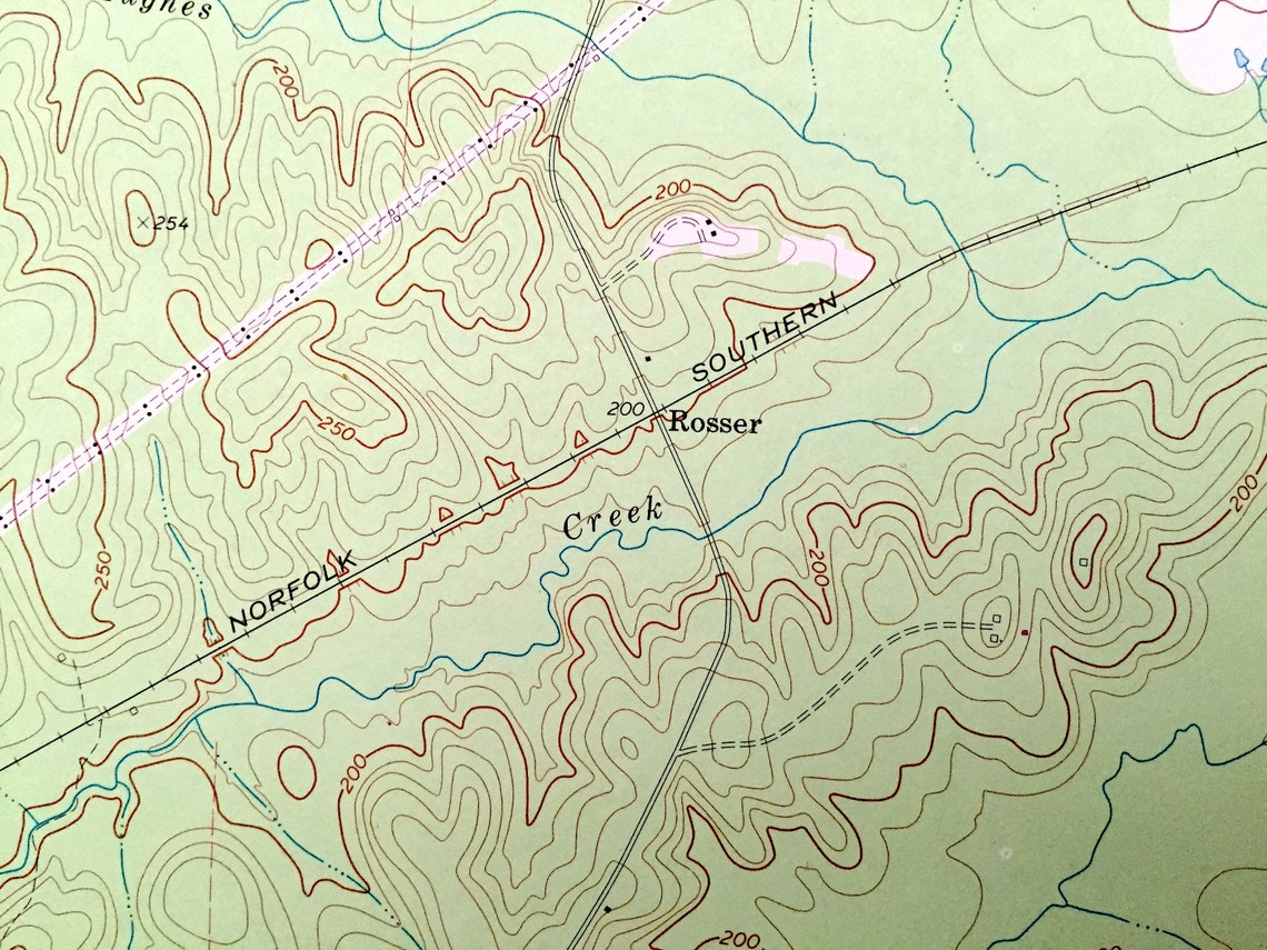 Antique Moncure North Carolina 1970 US Geological Survey | Etsy