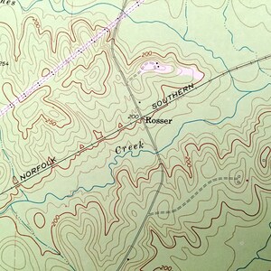 Antique Moncure, North Carolina 1970 US Geological Survey Topographic ...