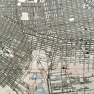 Antique Brooklyn & Queens, New York City 1901 US Geological Survey Topographic Map – Manhattan ...