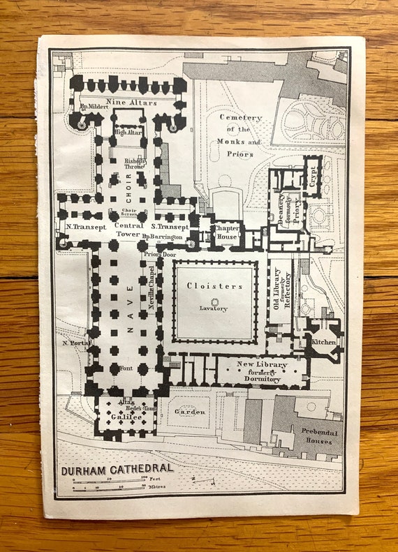 Durham Cathedral Plan
