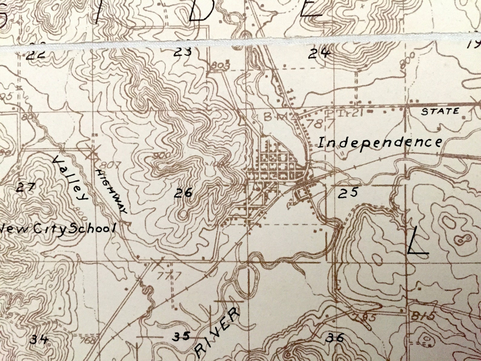 Antique Whitehall Wisconsin 1925 US Geological Survey | Etsy