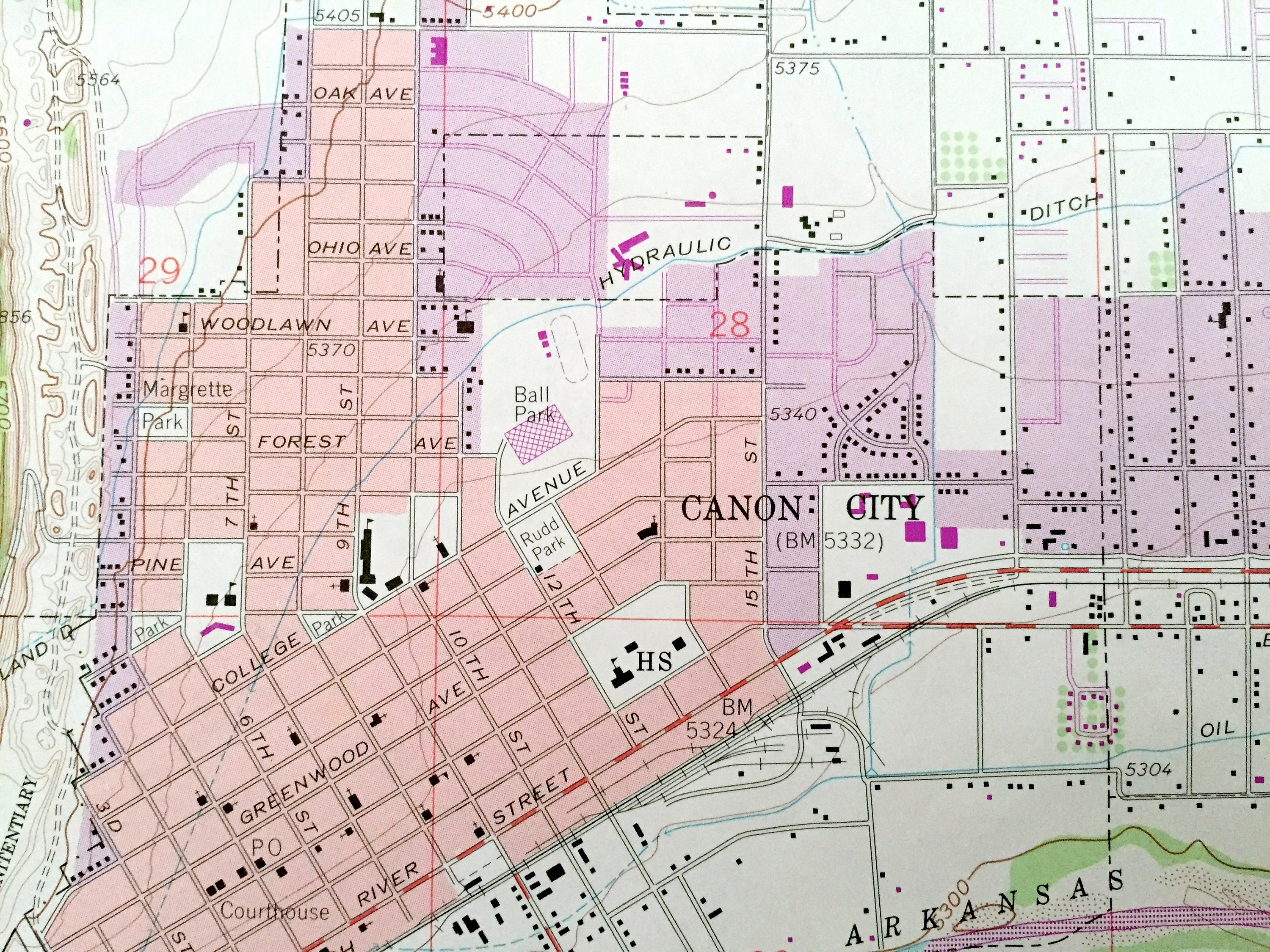 Antique Canon City Colorado 1959 US Geological Survey | Etsy