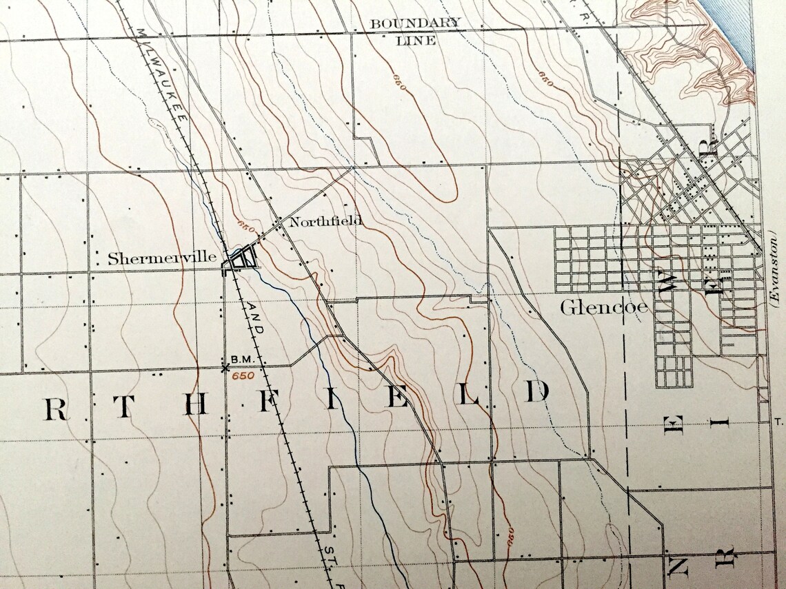 Antique Highwood Illinois 1900 US Geological Survey - Etsy